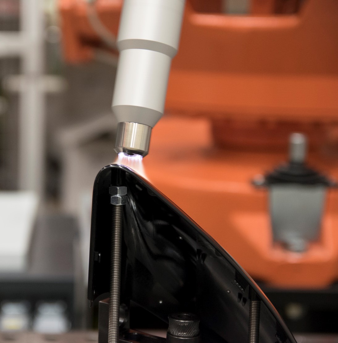 Industrial atmospheric plasma treatment of plastic before painting ...